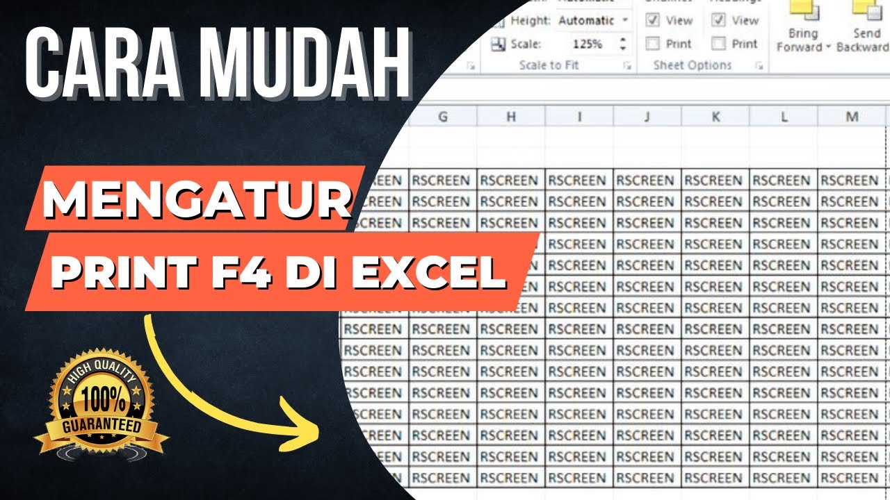 Cara Print Kertas Ukuran F4 - YouTube