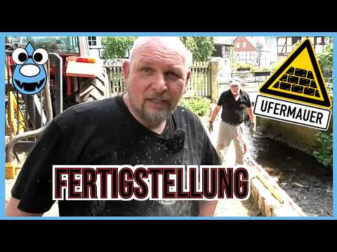 Das Bollwerk steht! 30t Sandsteinmauer selbst gebaut, mit Steinen, Schweiß & Papa Franz