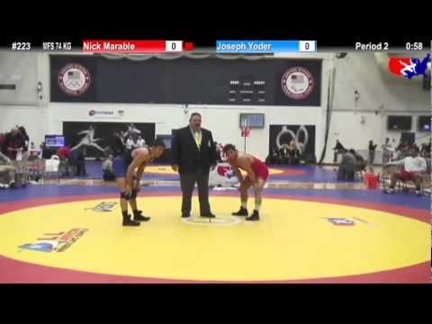 Schultz MFS 74 KG Champ. Round 1: Nick Marable (Sunkist Kids) vs ...