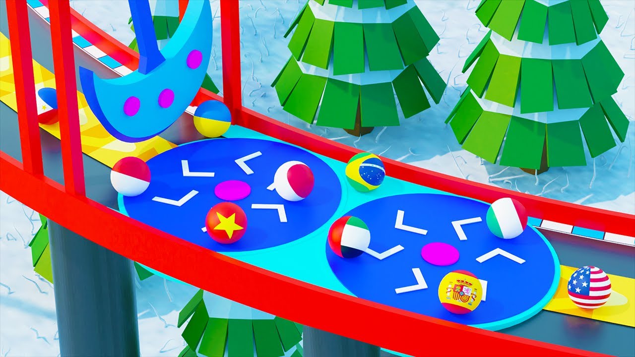Countryballs Marble Race 3D - Amazing Marble Race Countries - YouTube