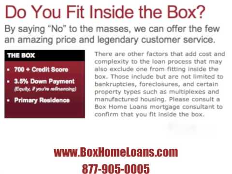 Box Home Loans not everyon's lender - YouTube