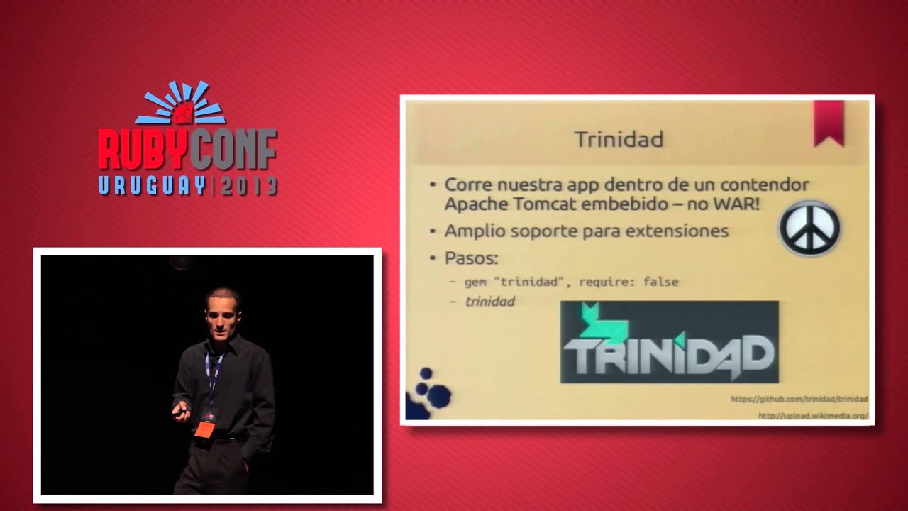 Cristian Rasch - Despliegue de aplicaciones Rack sobre la JVM (RubyConf Uruguay 2013) English ...