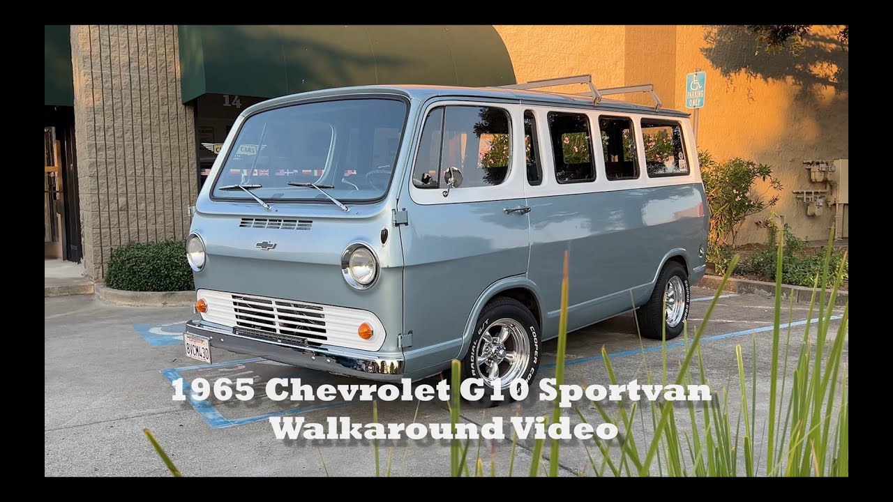 1965 Chevrolet G10 Sportvan Walkaround Video - YouTube