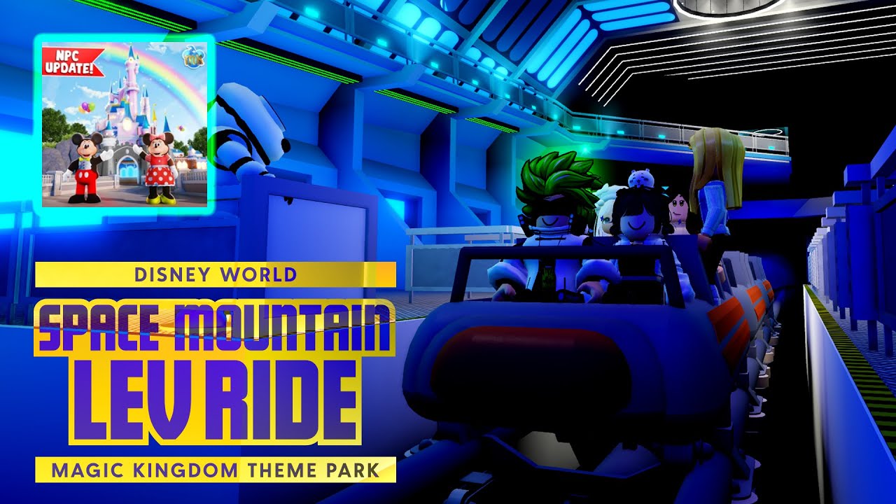 Roblox Space Mountain LEV Ride - YouTube
