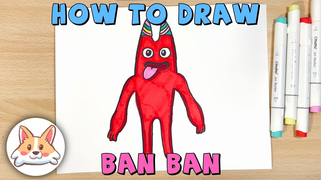 How To Draw BANBAN | Garten of Banban | Easy Step By Step Drawing ...