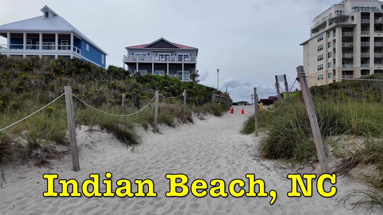 Would you visit or move to Indian Beach, NC? | Town Center Walk Through ...