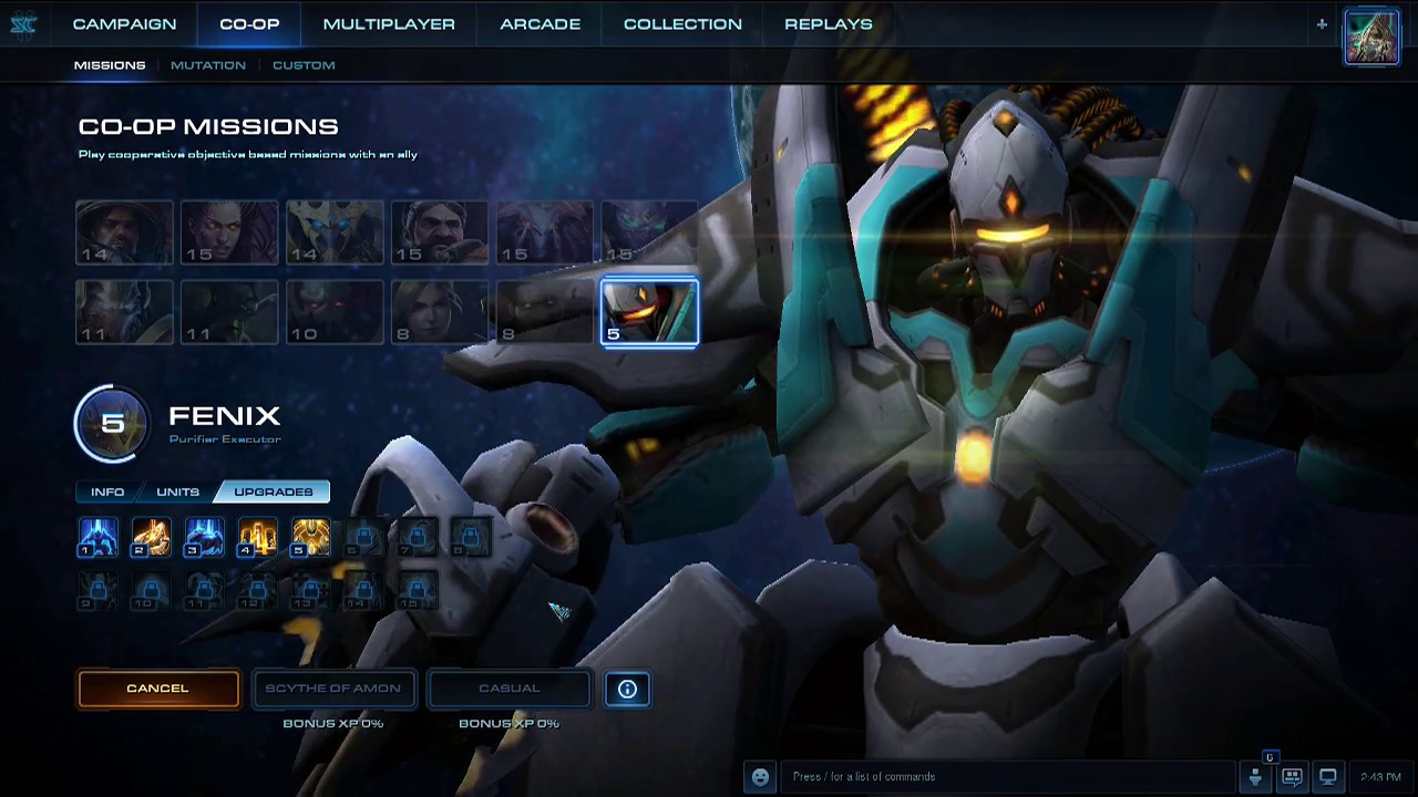 Starcraft 2 Co-op Commander Mode: Part 13: Fenix - YouTube