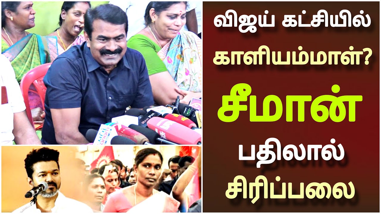 Seeman speech latest abt kaliammal goat thalapathy vijay tvk ntk - YouTube