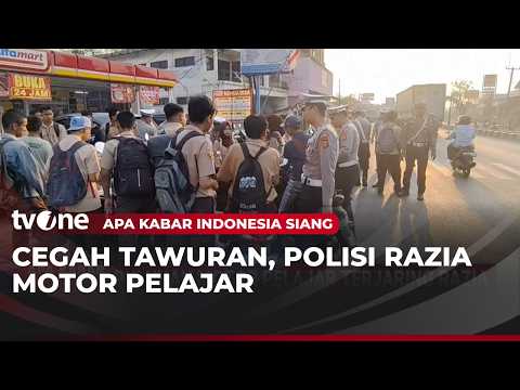 Marak Aksi Tawuran, Puluhan Motor Pelajar Terjaring Razia Polisi | AKIS tvOne
