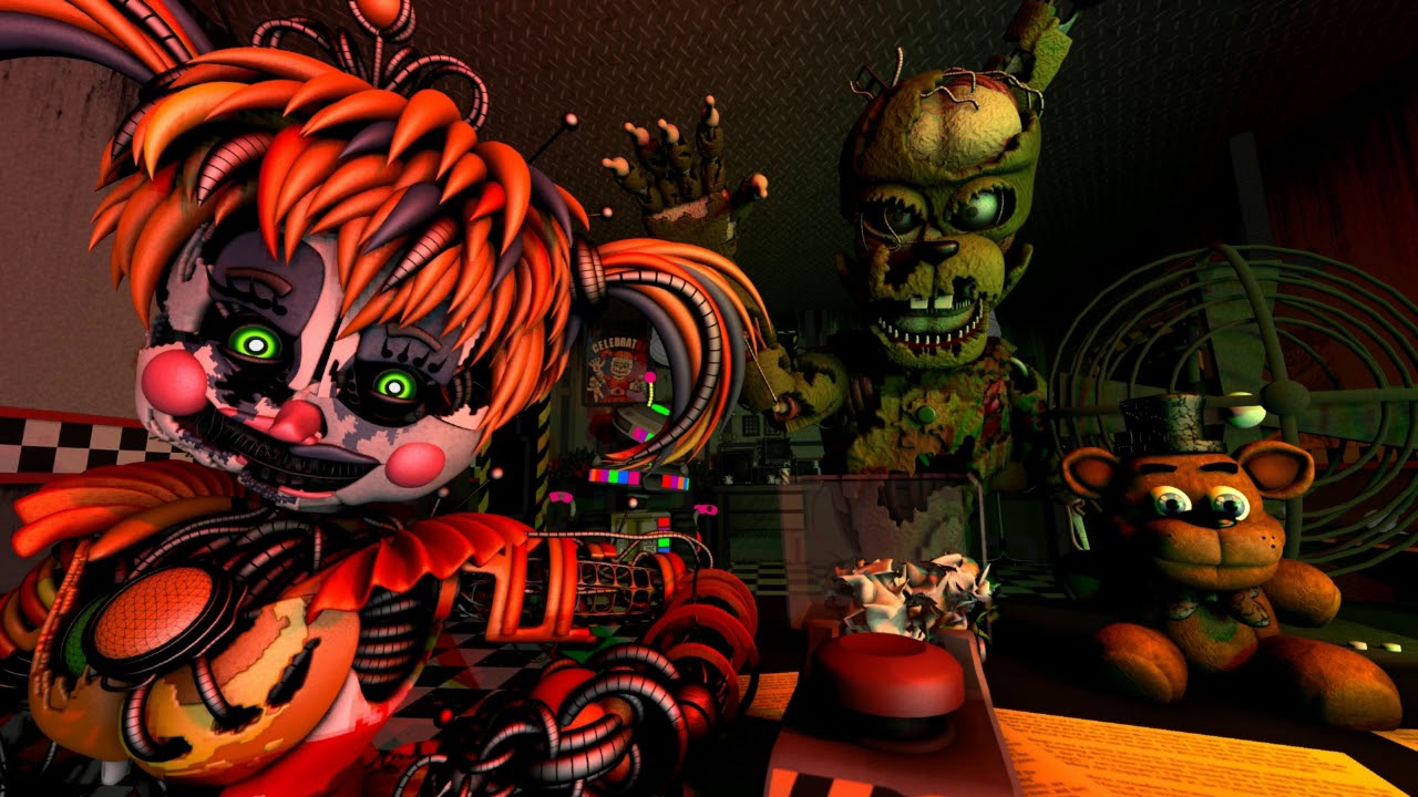 [FNAF/SFM] UCN progress Scrap Baby and Scraptrap Poster showcase - YouTube