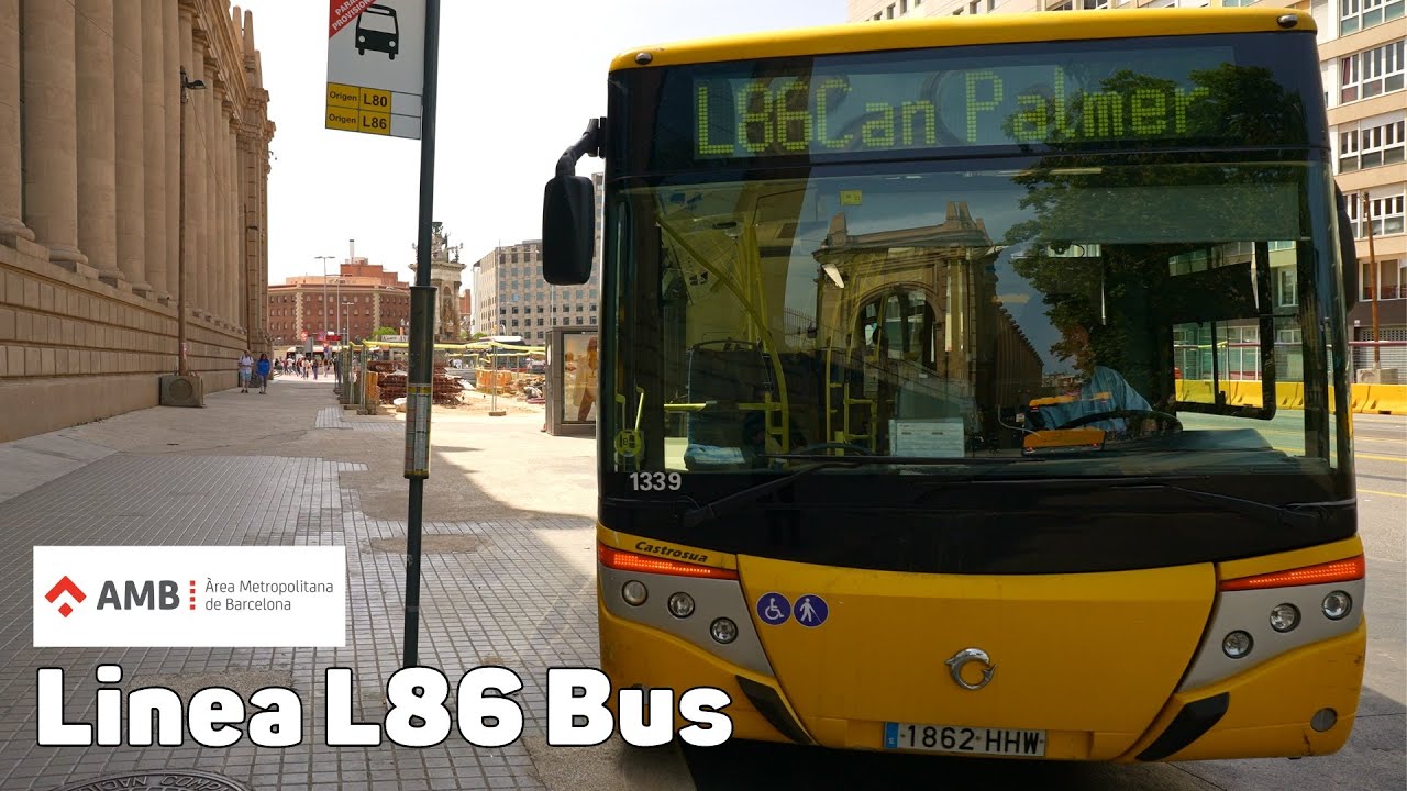 Línea L86 Bus - Barcelona, España - Viaje completo - YouTube