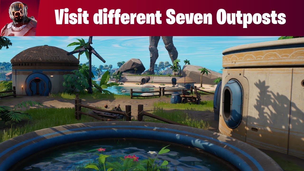 Fortnite วิธีทำ Visit different Seven Outposts in a single match - YouTube