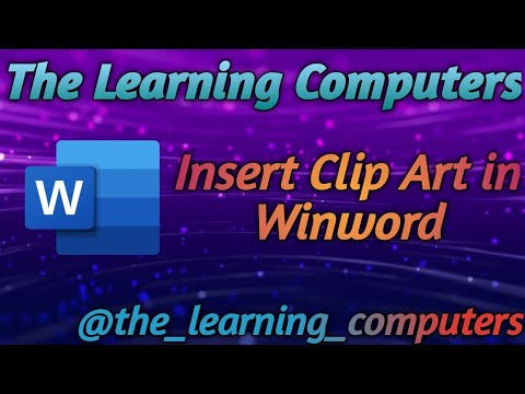 How to Insert a Clip Art in Winword || Microsoft Office Word || Ms Word ...