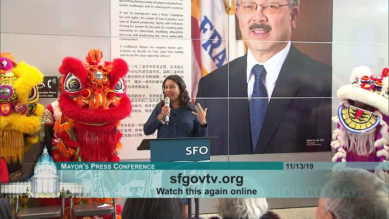 Mayor Edwin M. Lee International Departures Hall Dedication Ceremony ...