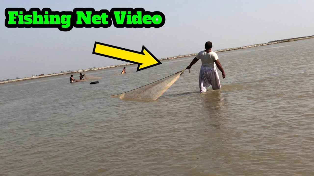 Fishing Net Video||Traditional Net Fishing Village In River With ...
