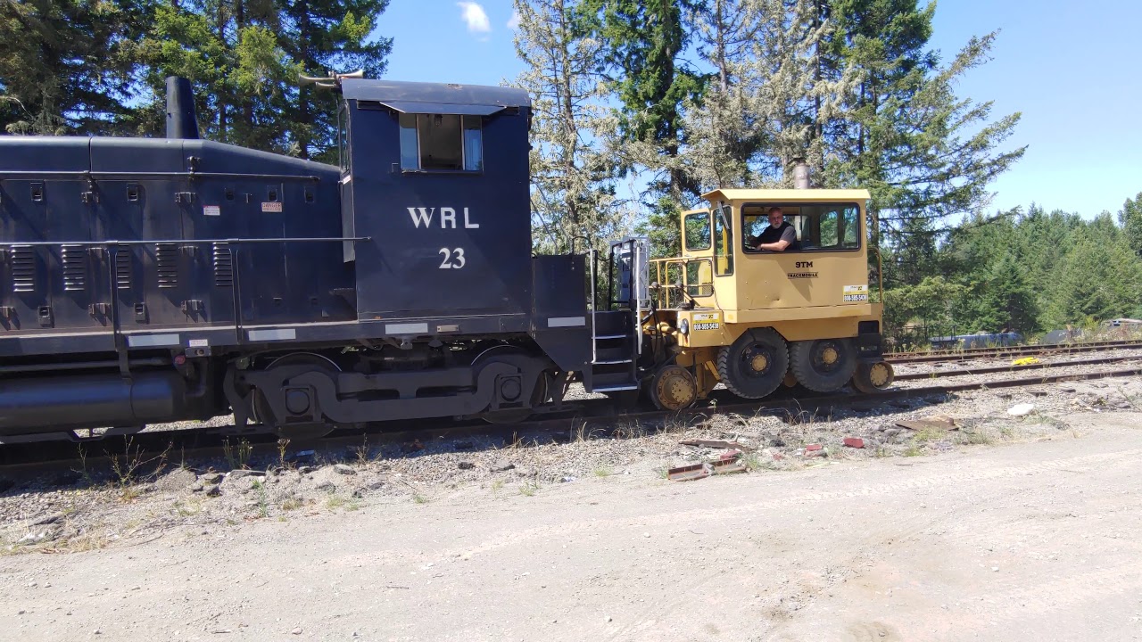 9 TM Trackmobile rebuilt 1100 hours ago for sale at Railmover.com - YouTube