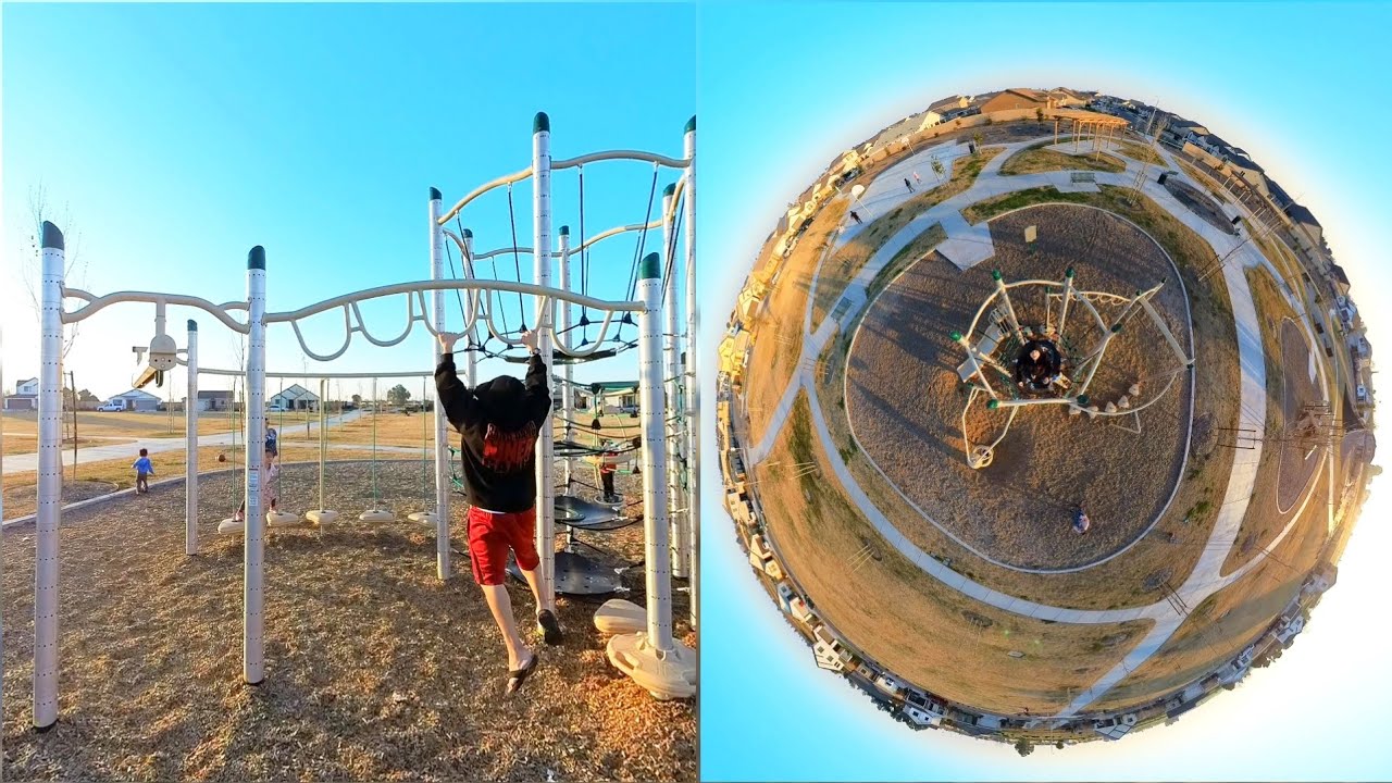 Insta360 ONE RS 1-Inch 360 Playground Kids Playground #insta360 - YouTube