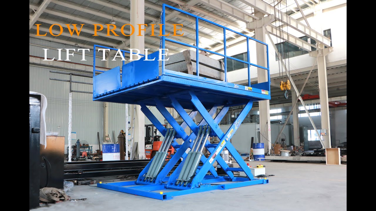 Heavy Duty Low profile Scissor Lift by LGLIFT - YouTube