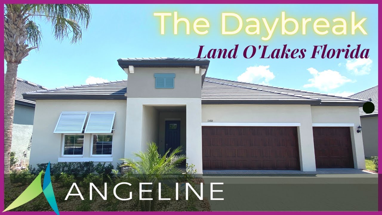 The Daybreak Model by Lennar | Angeline | Land O'Lakes Florida - YouTube