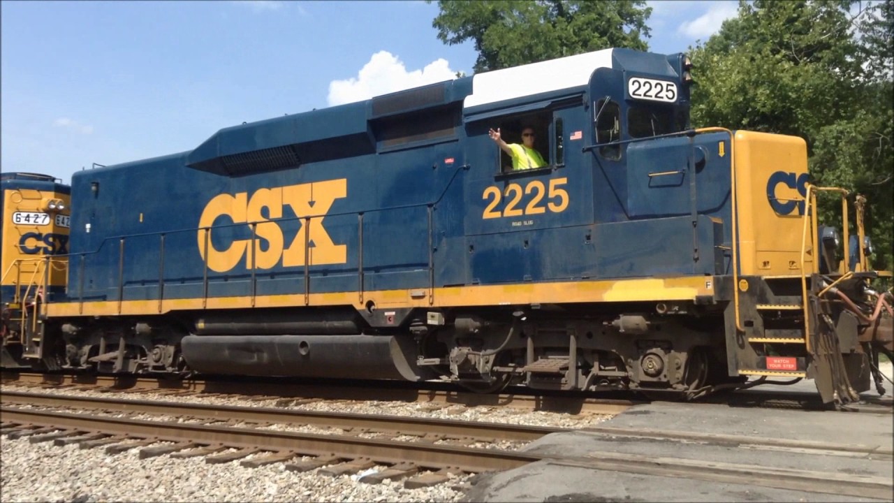 CSX Work Train-Clinchfield Loops! 6/24/15 - YouTube