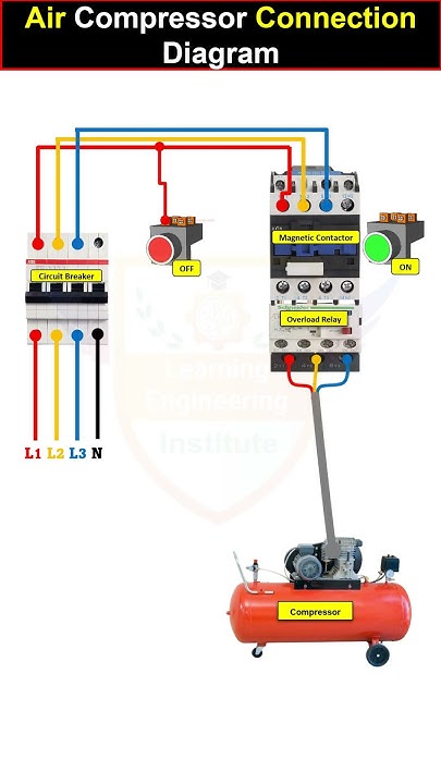 Air Compressor Connection Diagram @LearningEngineering - YouTube