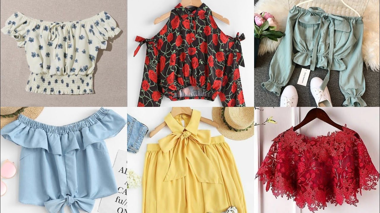 very stylish and beautiful off shoulder top design ideas//new top ...