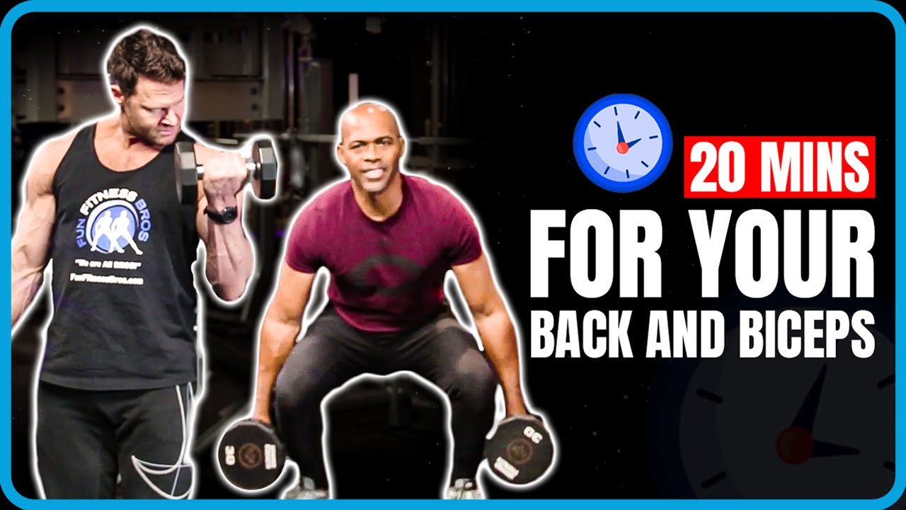 20 Minute Dumbbell Exercises To Build Back And Biceps | Home Workout ...