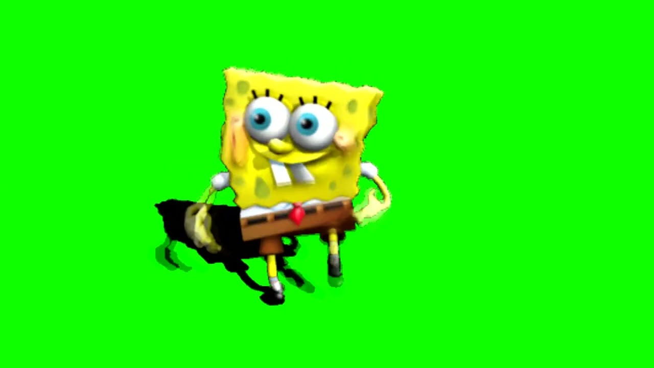 spongebob dancing green screen - YouTube