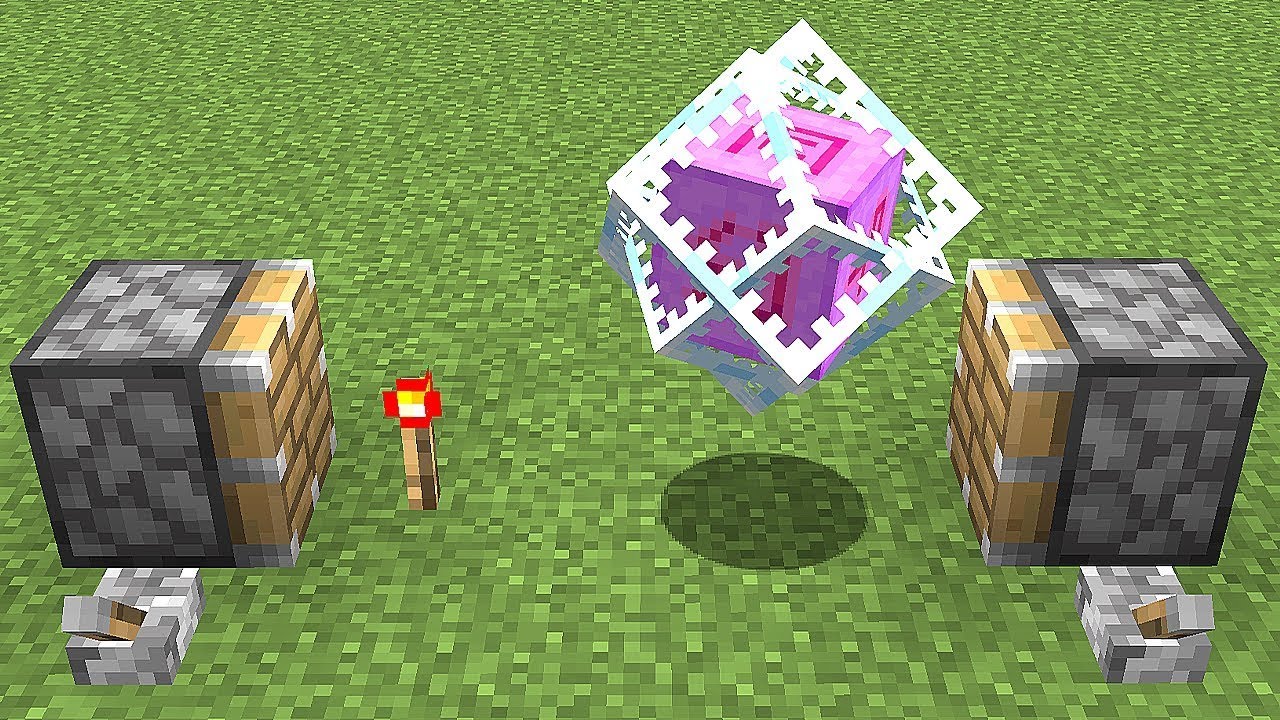 end crystal + redstone torch = ??? - YouTube