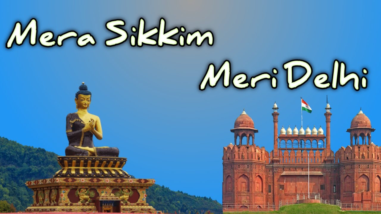 Mera Sikkim Meri Delhi Project || School Project || Scrapbook project ...