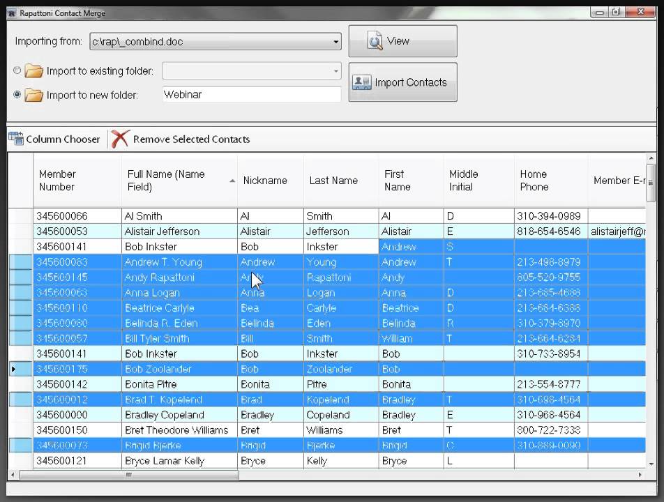 Rapattoni Magic: Importing Contacts into Microsoft Outlook - YouTube