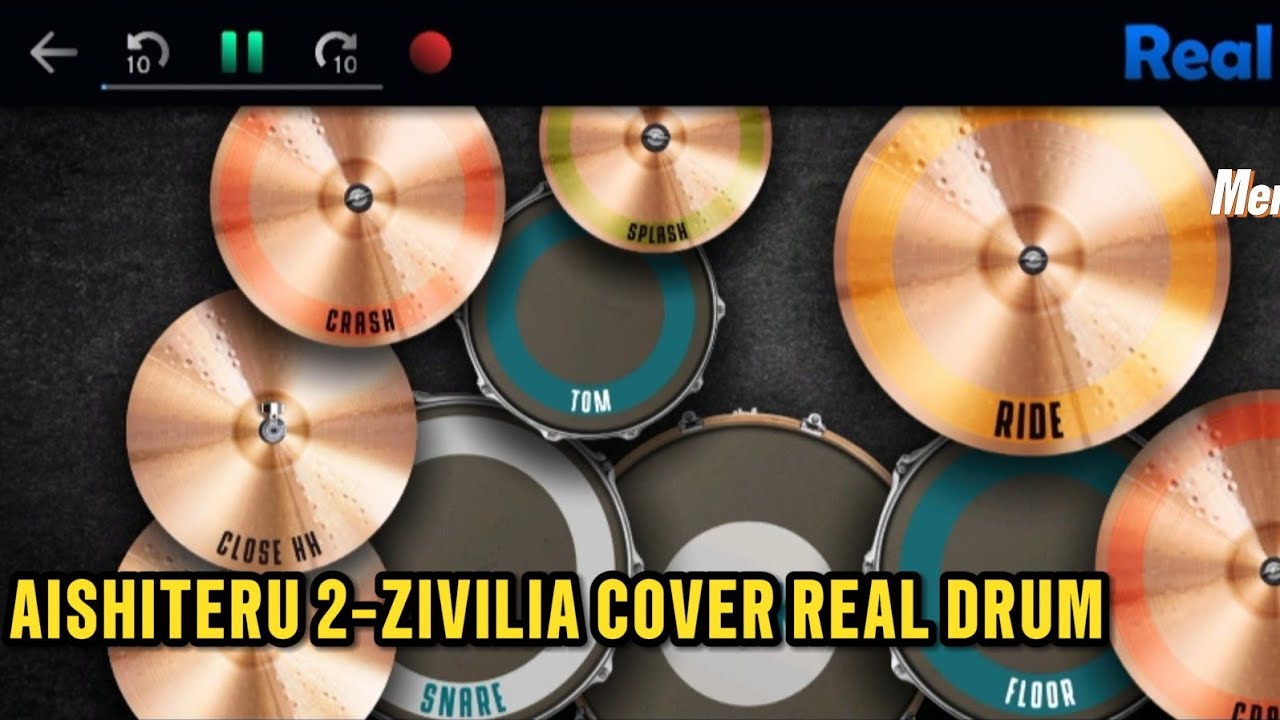AISHITERU 2 - ZIVILIA || COVER REAL DRUM - YouTube