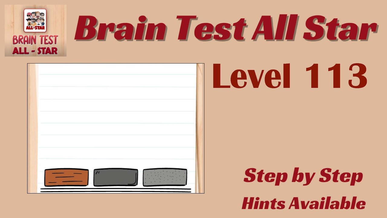 Brain Test All Star Level 113 – Quick & Easy Solution! - YouTube
