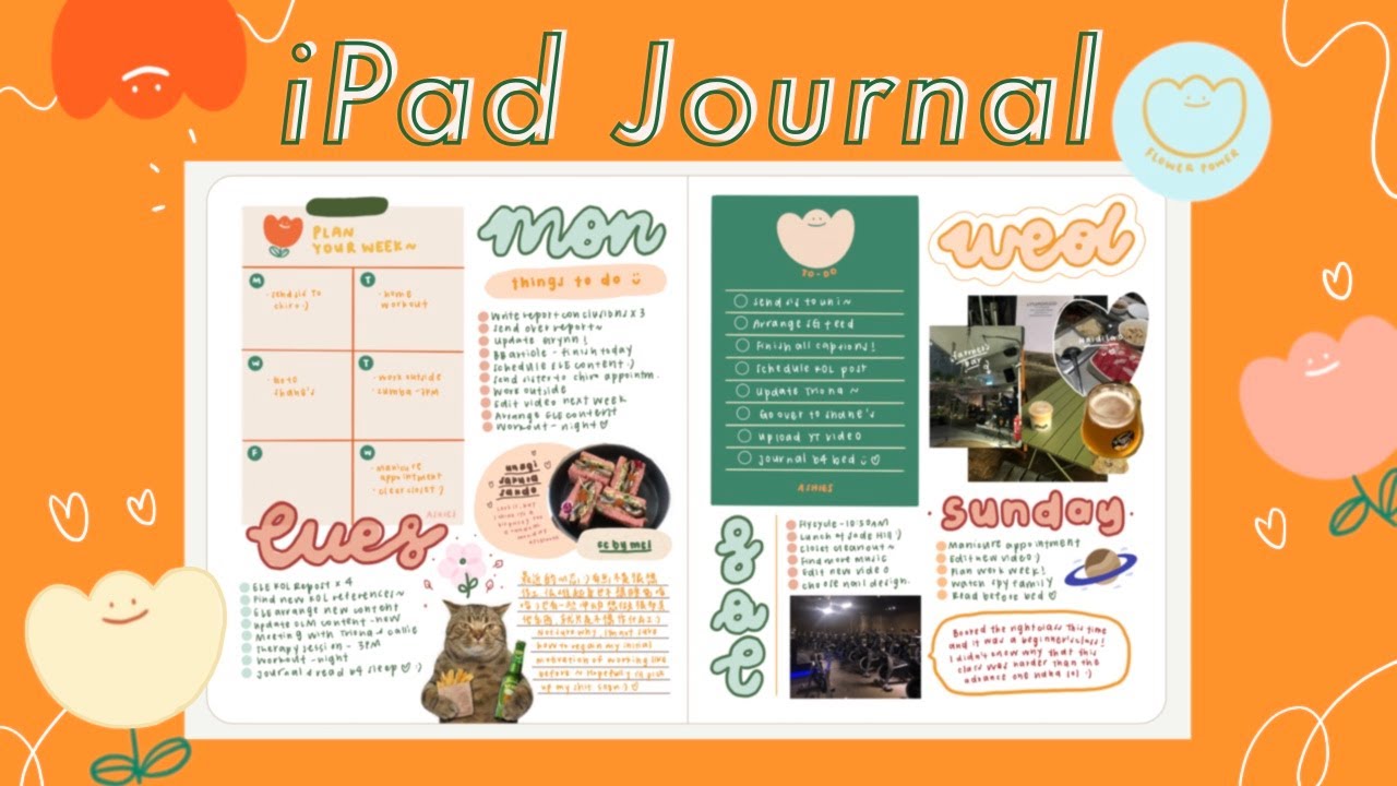 iPad Journal ASMR 💗 | Digital Bullet Journal | GoodNotes5 | iPad Air ...