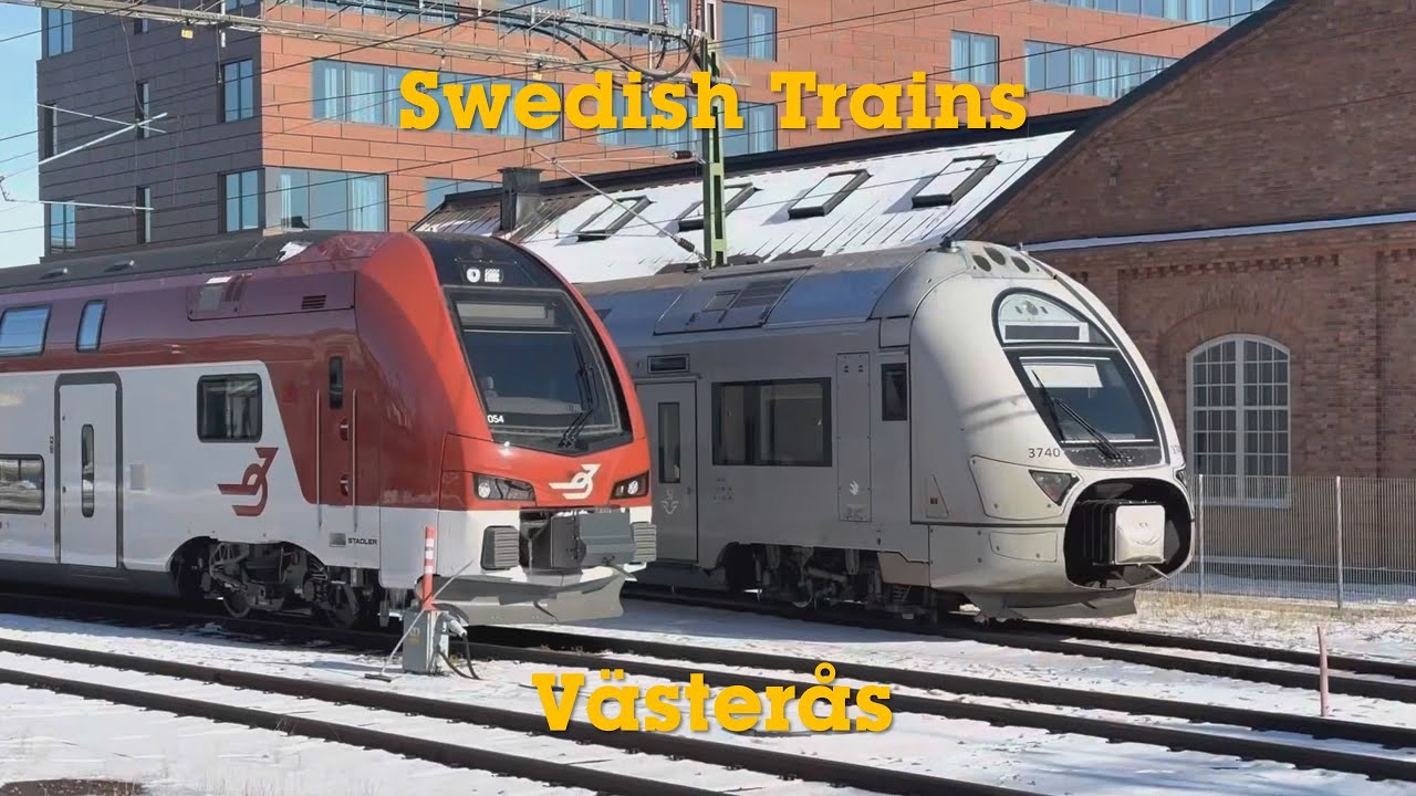 Swedish Trains vol.13 - Västerås - YouTube
