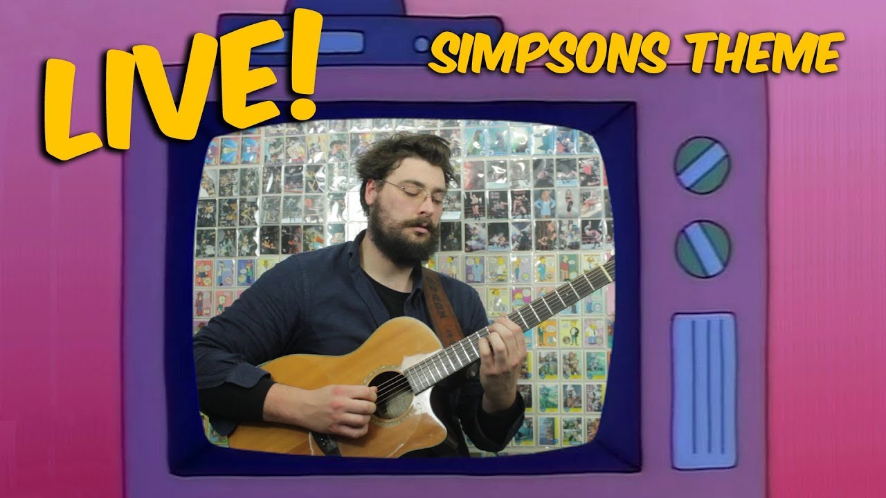 Simpsons Theme Song LIVE acoustic cover - YouTube