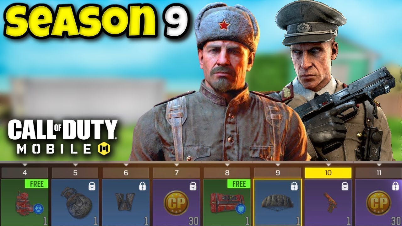 SEASON 9 BATTLE PASS for COD Mobile! (NEW CHARACTERS, NEW GUN, and MORE ...