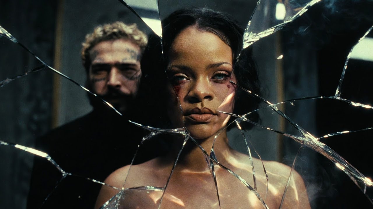 Rihanna ft Post Malone - Diamond Damage (Lyrics Visualizer) - YouTube
