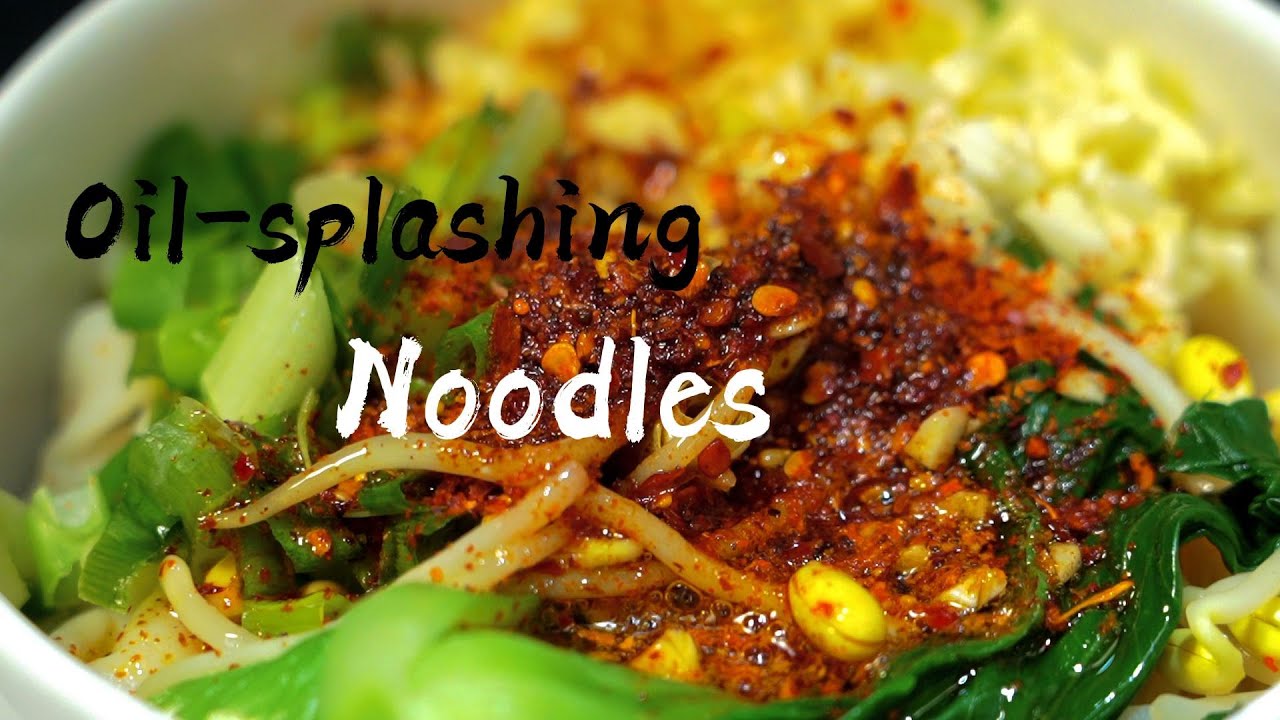 Oil-splashing Noodles! A recipe for people who don't feel like cooking ...