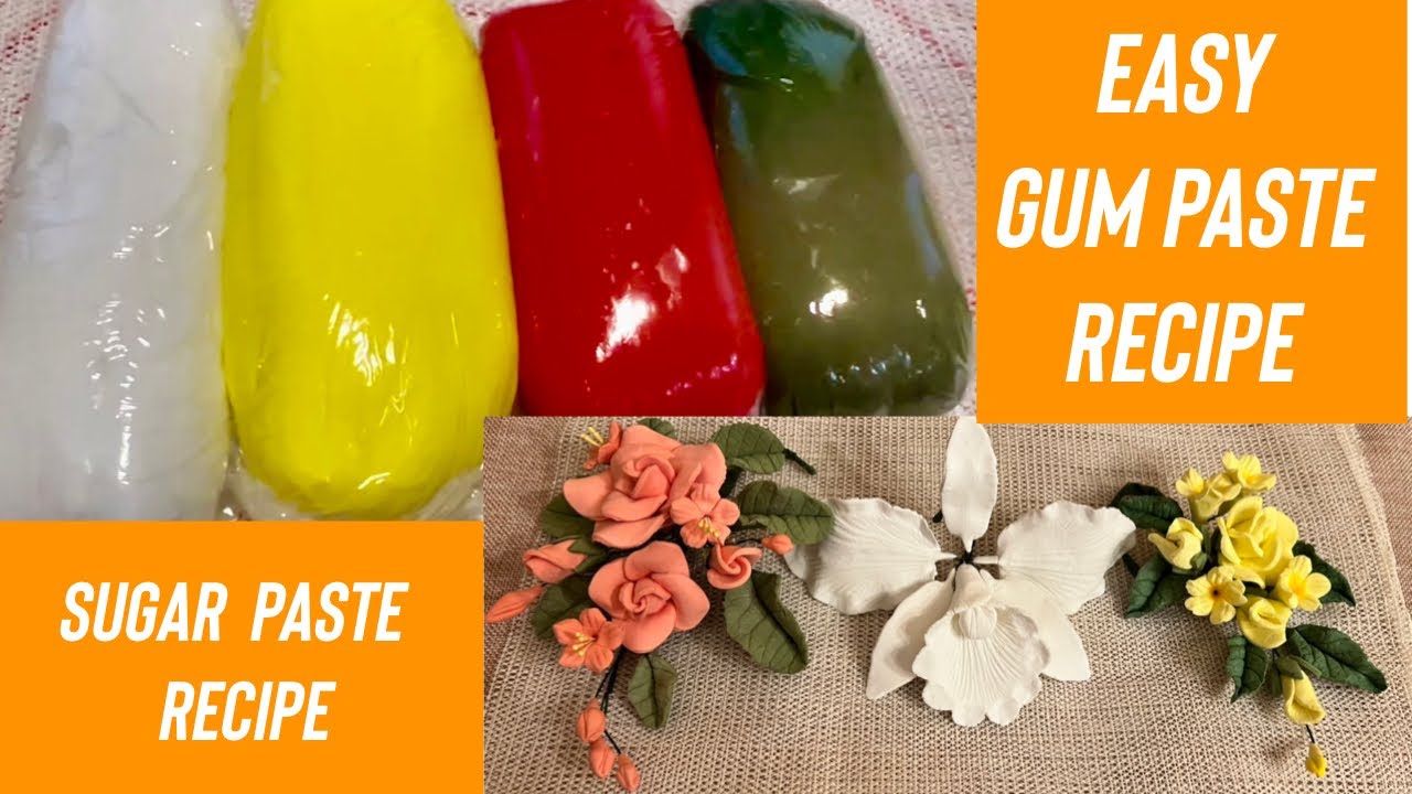 Easy Gum Paste Recipe | Sugar Paste Recipe| By: SugarCraft Decors - YouTube