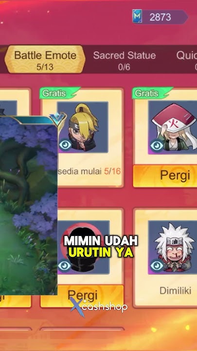 Jawaban Akademi Ninja Mlbb X Naruto ! Dapatkan Emote Deidara - YouTube