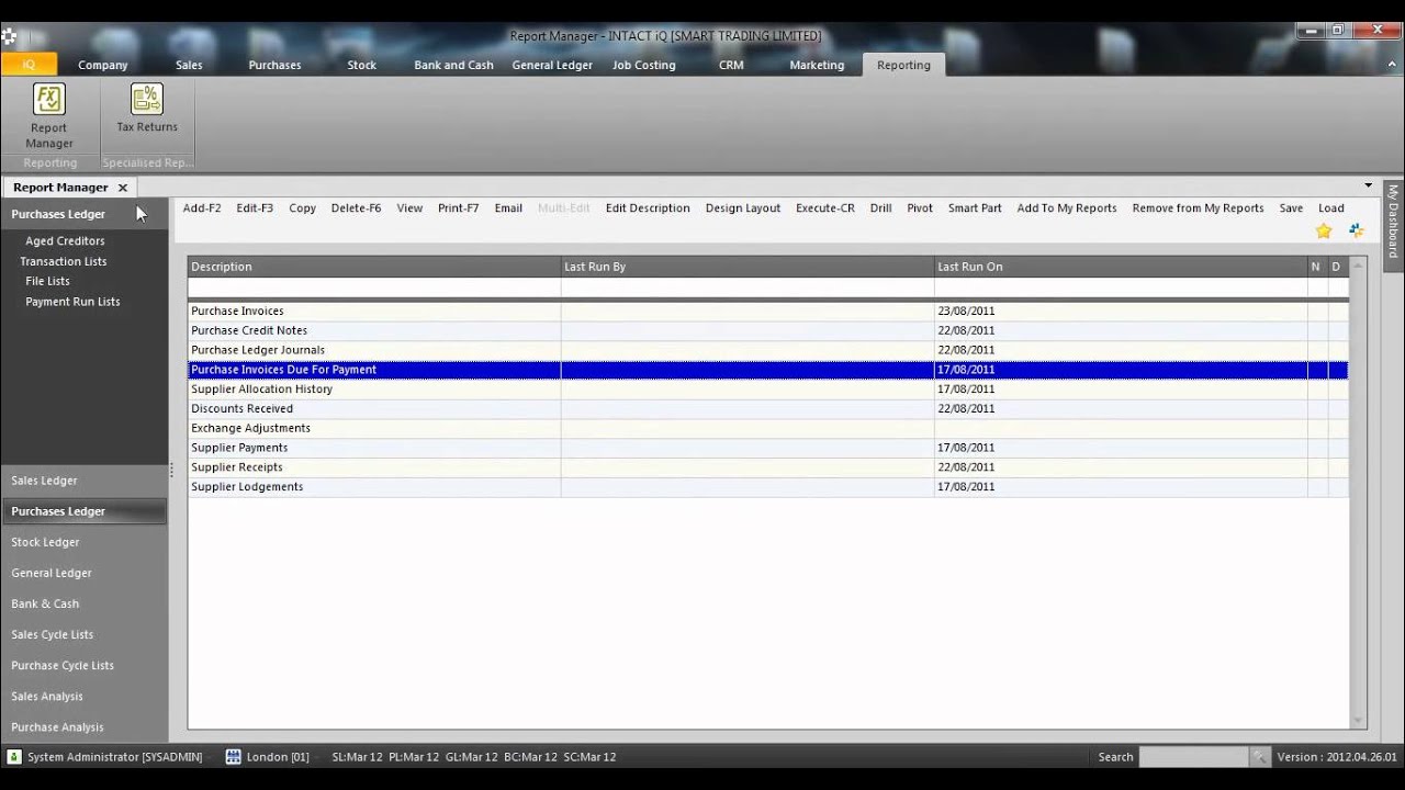 Intact iQ - Scheduling Reports Example (voice) - YouTube