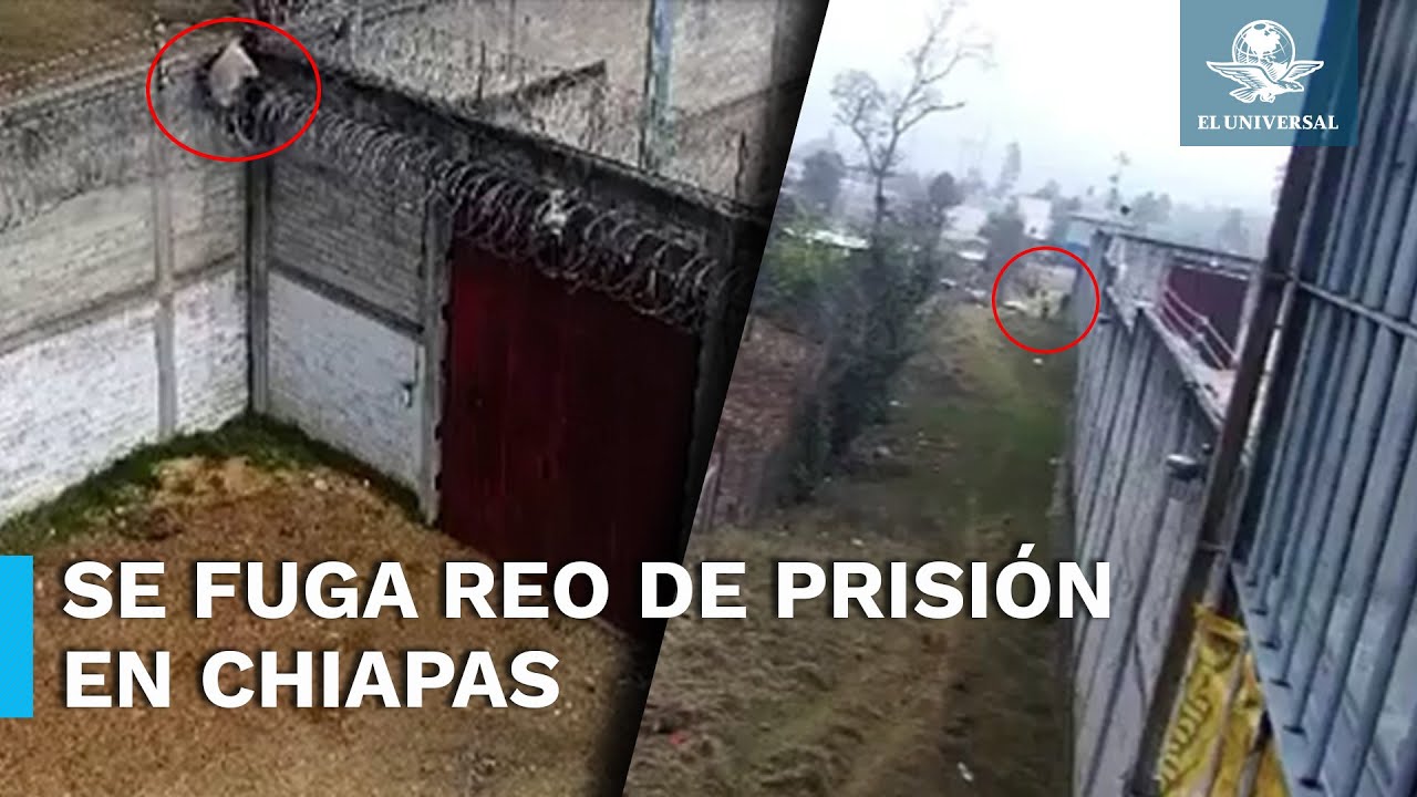 Captan fuga de reo en Chiapas - YouTube