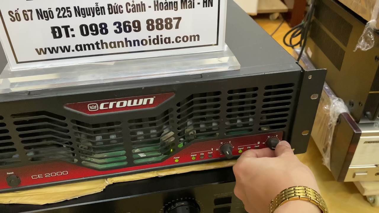 Đẩy công suất Mỹ Crown ce2000 giá rẻ giảm giá còn 9,5tr call 0983698887 - YouTube
