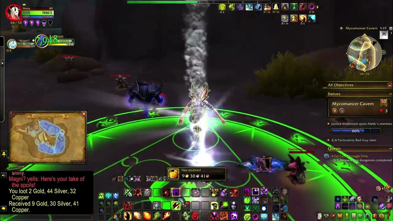 WoW Delves | Mycomancer Cavern - Mushroom Morsel Tier 10 (Season 1) - The War Within - YouTube