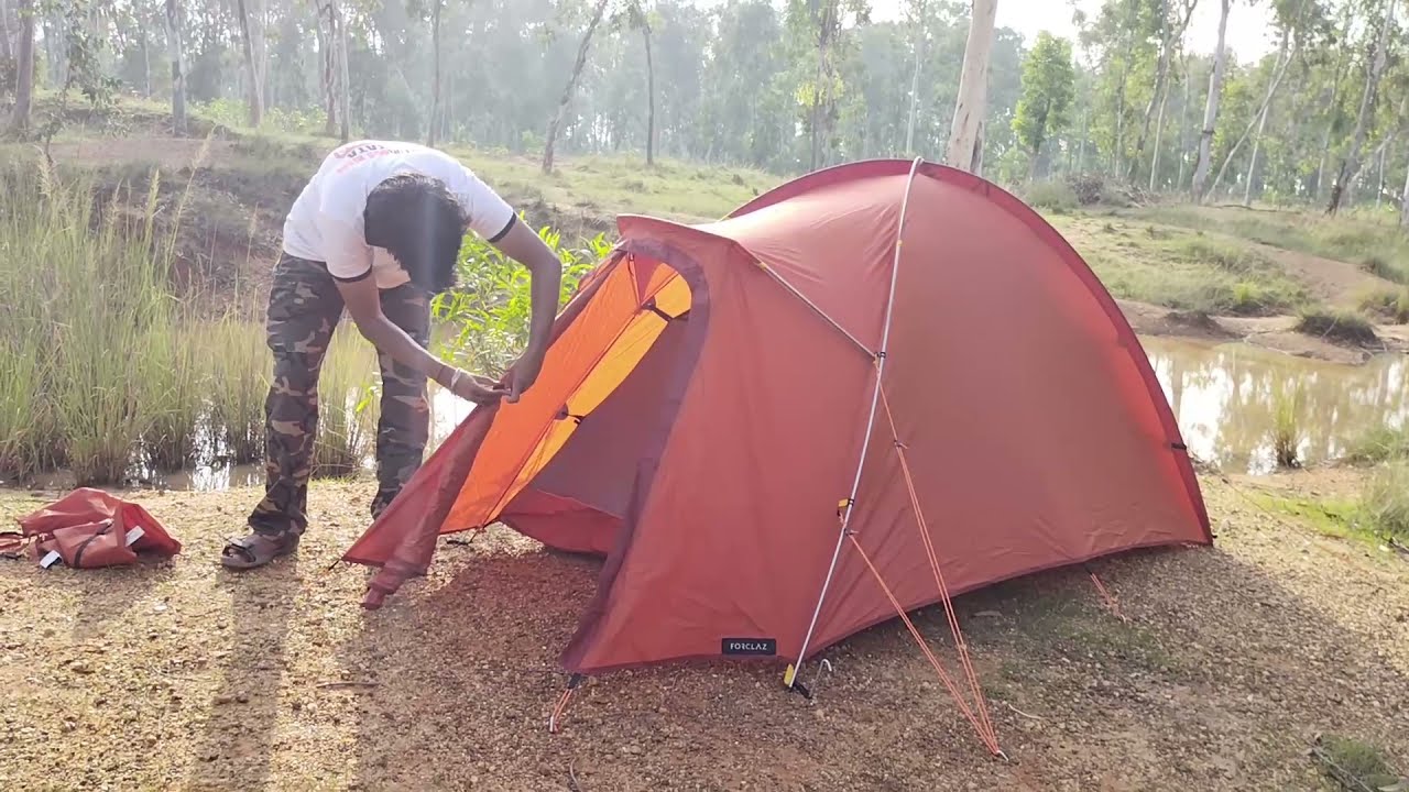 Trekking 3 season freestanding 2 person Tent. TREK 100 - YouTube