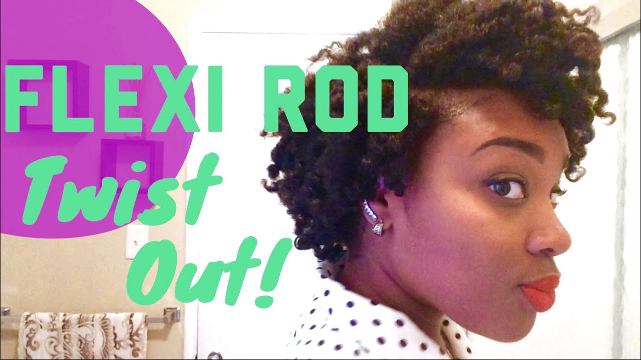 How To: 4C Hair Flexi Rod Twist Out! - YouTube