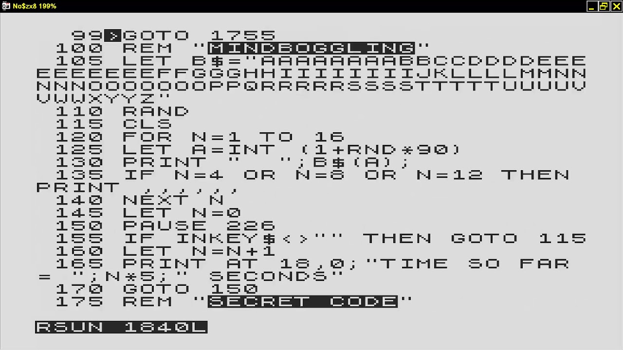 TOWER OF HANOI FROM GAMES COLLECTION SINCLAIR ZX80 ZX 80 ZX81 ZX 81 ...