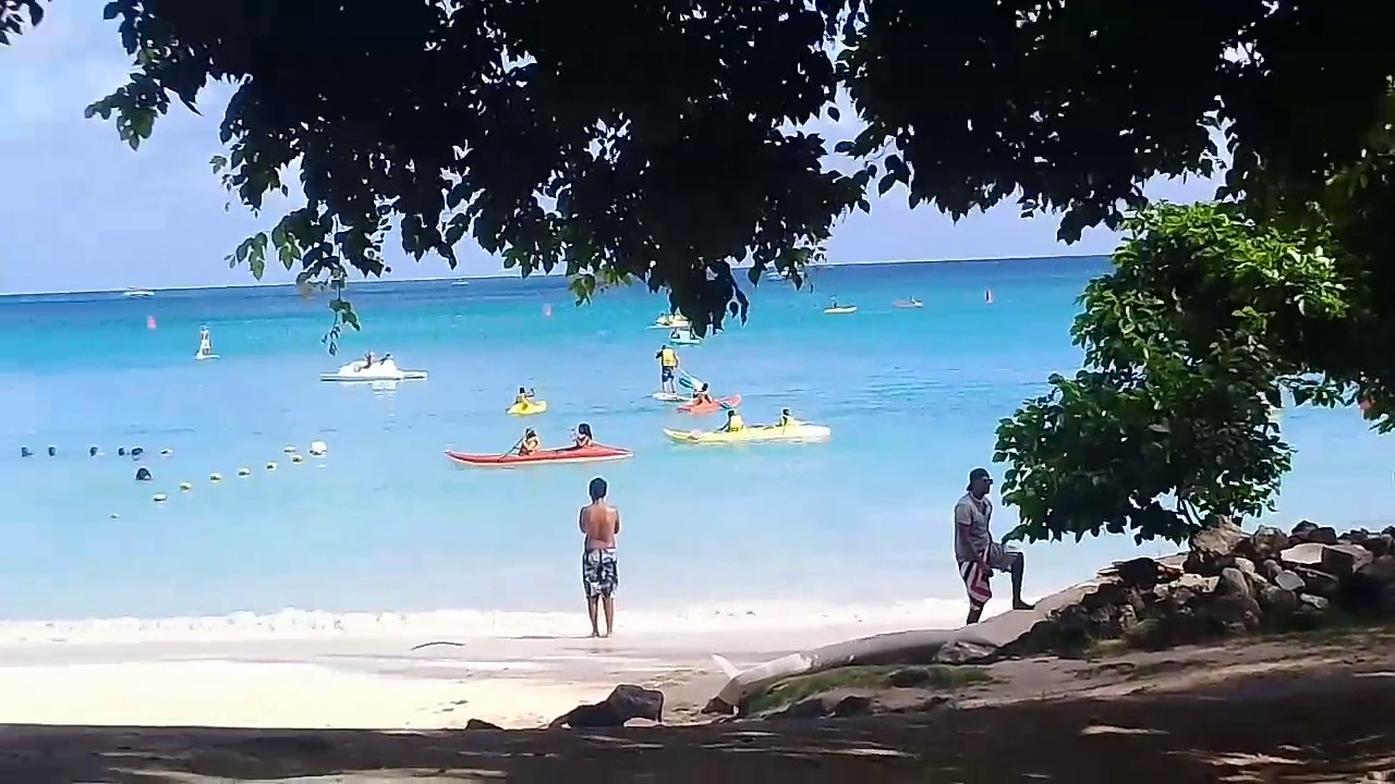 Pereybere public beach in mauritius white sand beach - YouTube