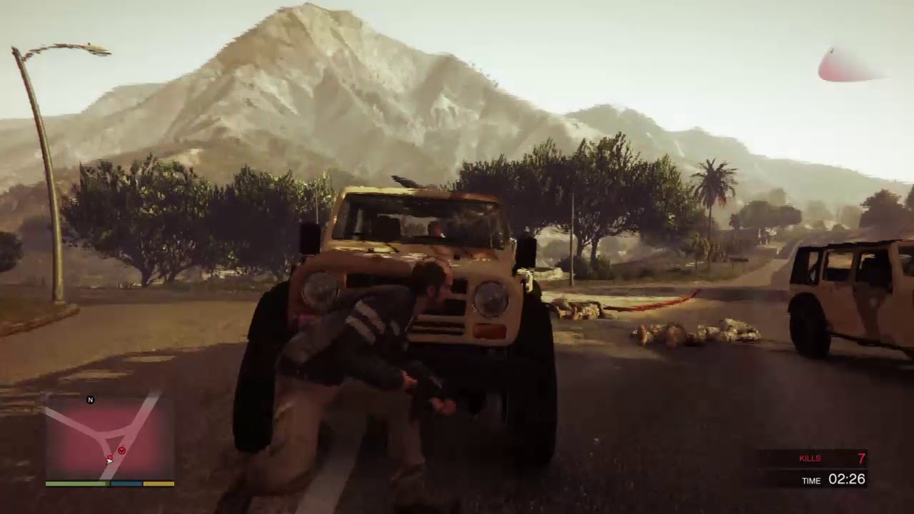 Grand Theft Auto V doing a rampage - YouTube